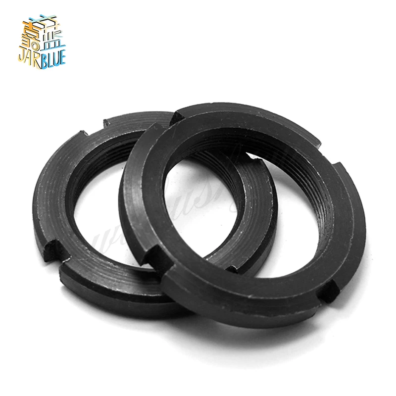 2PCS-Round-Nut-Slotted-Nut-Four-Slot-Nut-Retaining-Nut-M10-M12-M14-M16 ...