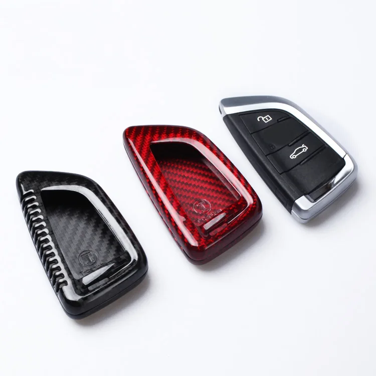 Carbon Fiber Car Remote Key Case Cover For Bmw E46 E39 E90 E36 E60 F30 ...