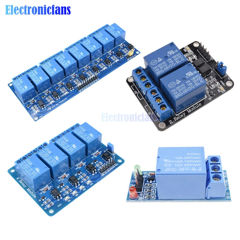 5V 1/2/4/6/8 Channel Relay Board Module Optocoupler LED for Arduino PiC ARM AVR Relay Modules ...