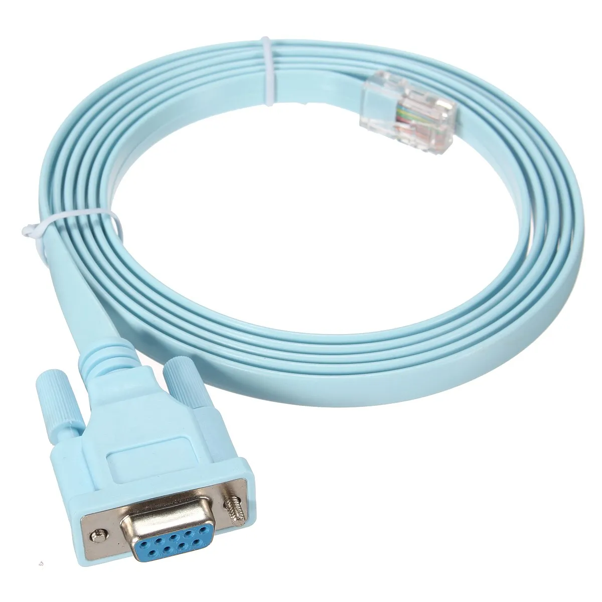 Cisco Console Cable RJ45 Cat5 Ethernet to Rs232 DB9 COM Port Serial ...