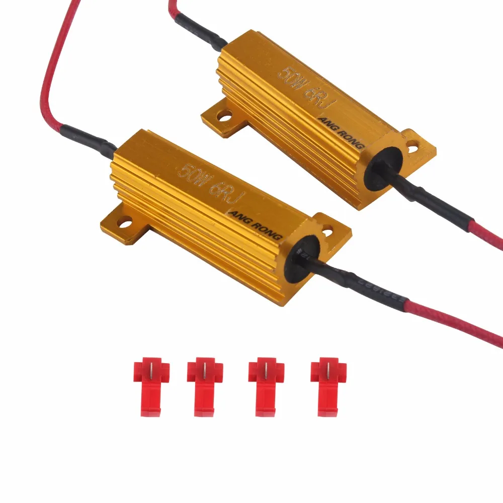 ANGRONG-2pcs-pair-50W-6Ohm-Car-LED-DRL-Fog-Turn-Singal-Load-Resistor ...
