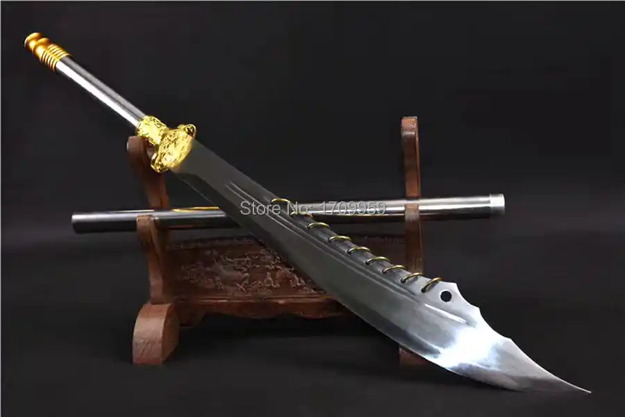 Chinese 9*Rings Fighting Da Dao Sword Katana KungFu Broadsword Sharp ...