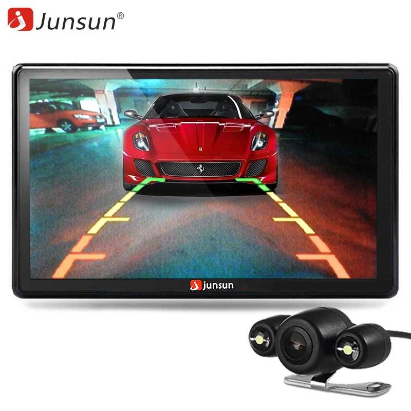 Junsun 7 Inch Car Gps Navigation Bluetooth With Rear View Camera Fm ...