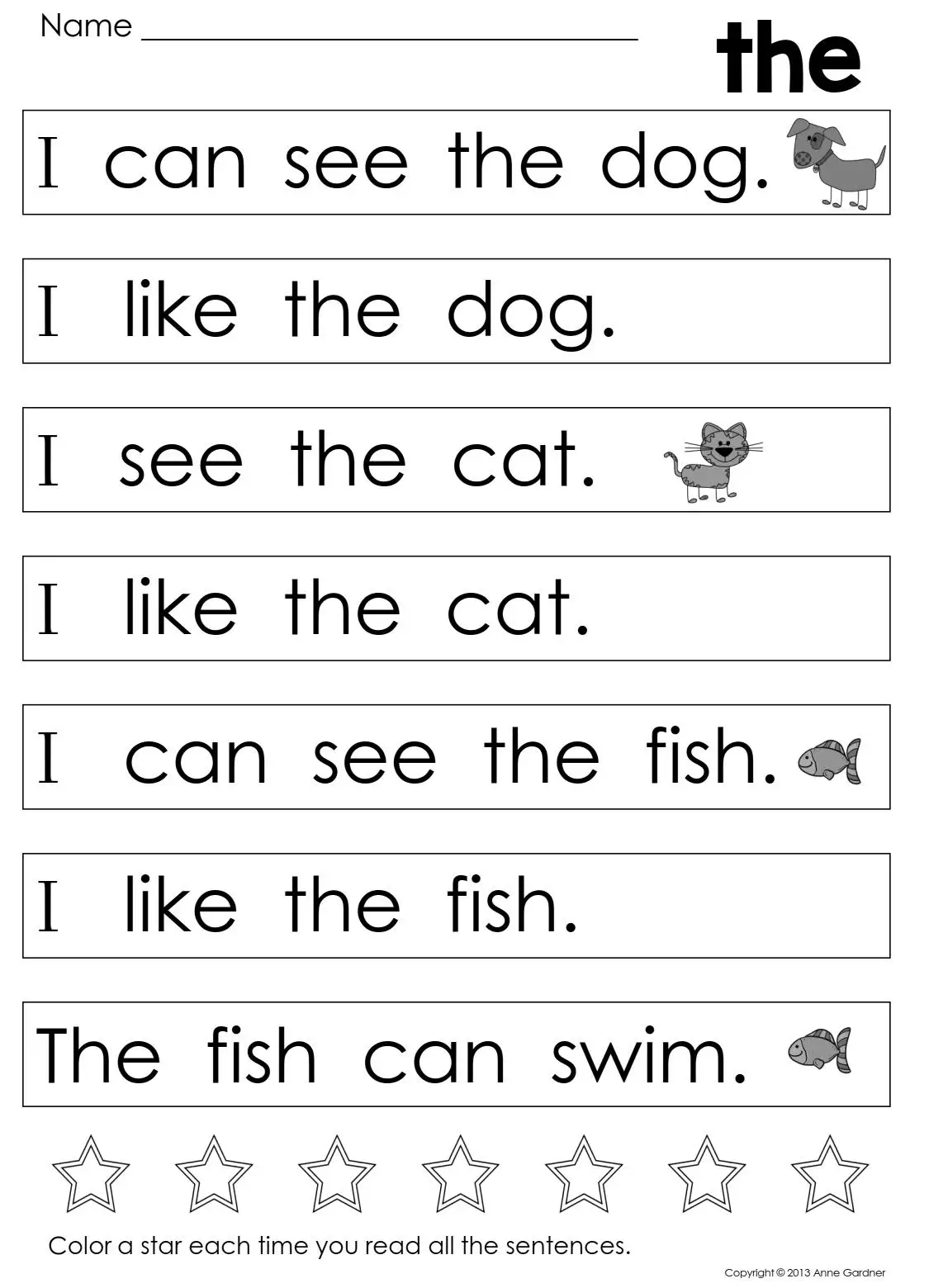 Sight Words For Kids Grossprinting