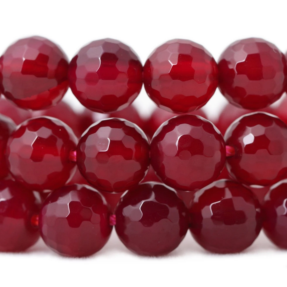 Claret-red Beads Round Section Carnelian Selectable 6 8 10 12 14mm ...