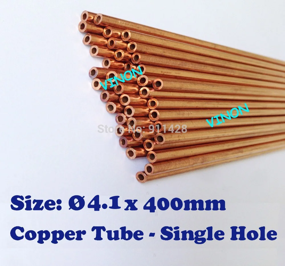 4.1x400Lmm Single Channel Copper Tube, Copper EDM Tubing, Copper ...