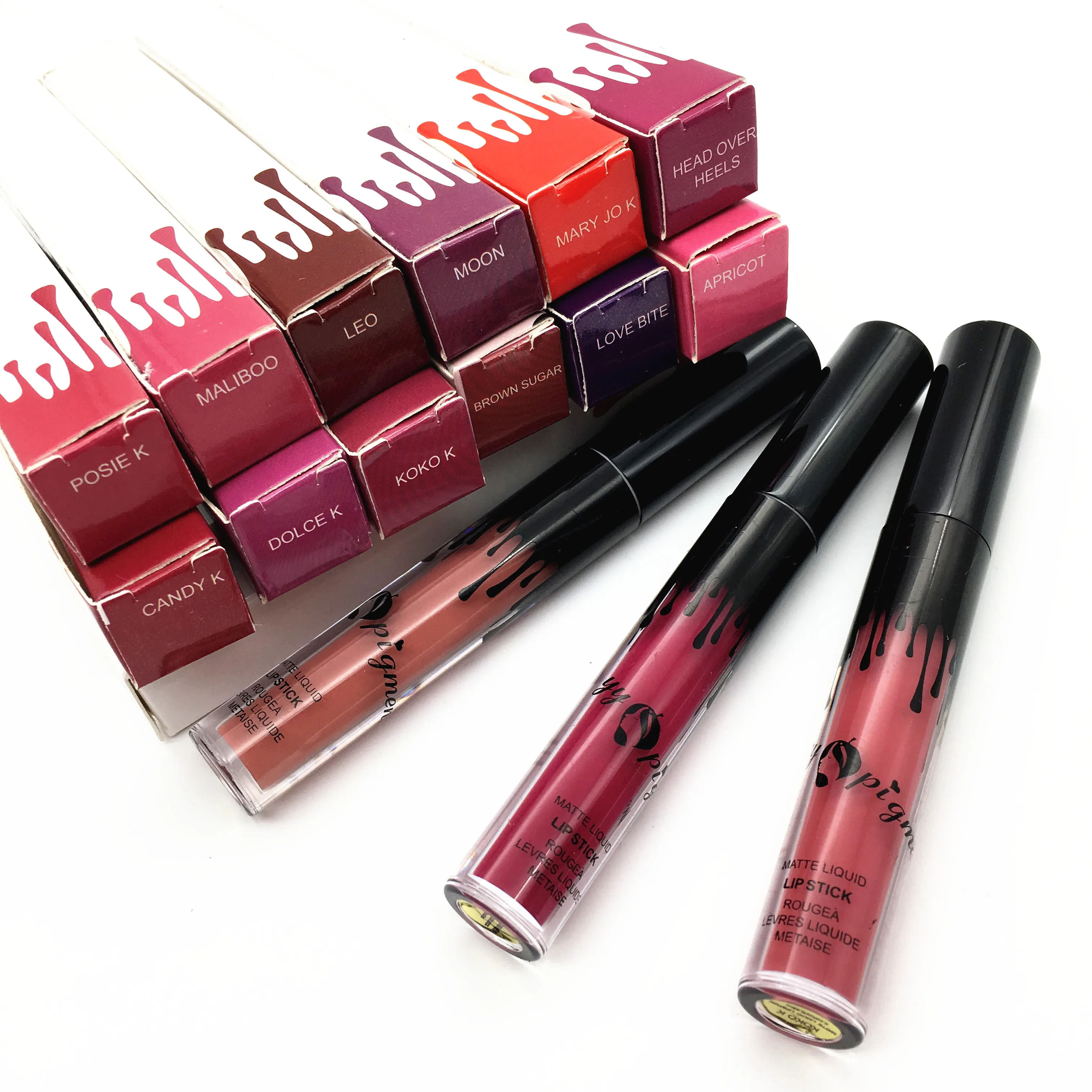 yy pigment Brand Makeup liquid lipstick lasting waterproof Matte ...