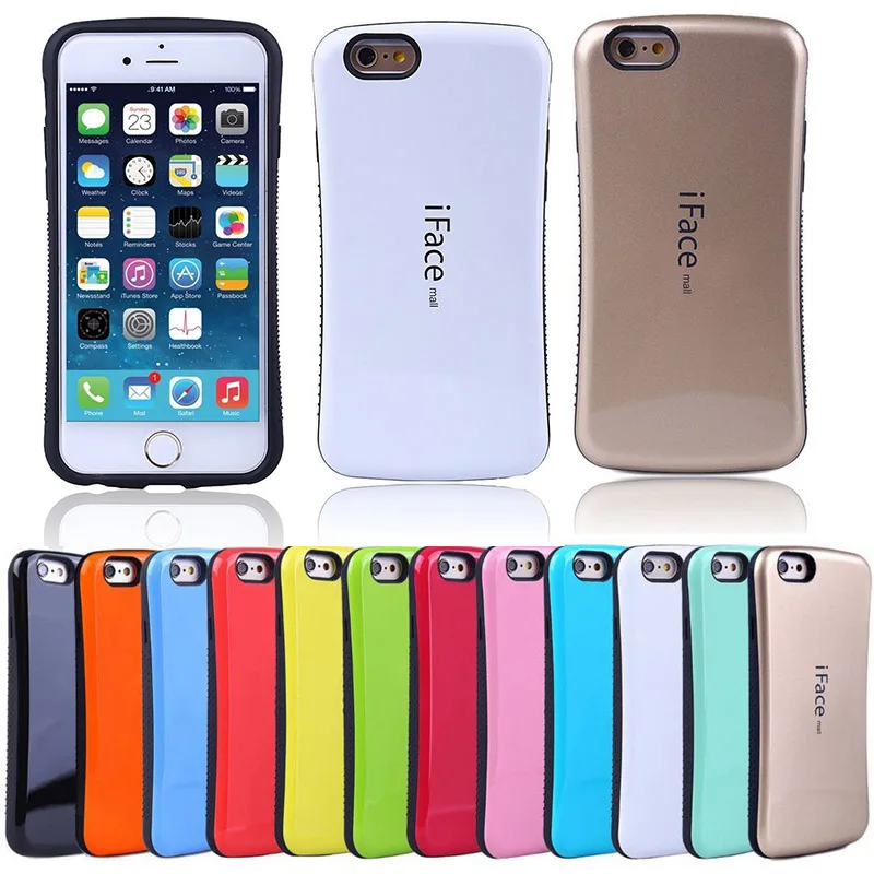 Hybrid IFace Case for Iphone X 8 7 6 6S / Plus SE 5S Durable Shockproof ...