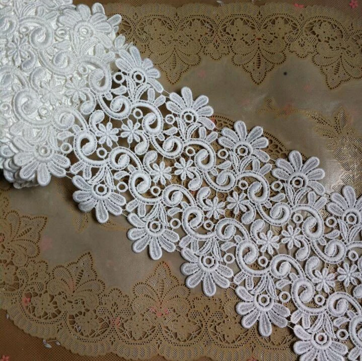 1 Meter/lot 10cm Width Sewing Accessories Water Soluble Floral Lace ...
