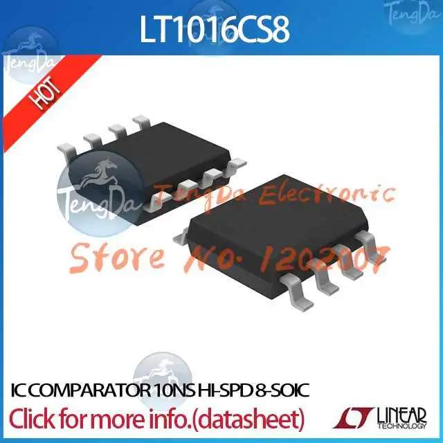Free Shipping 5PCS/lot LT1016CS8 IC COMPARATOR 10NS HI SPD 8 SOIC 1016 ...