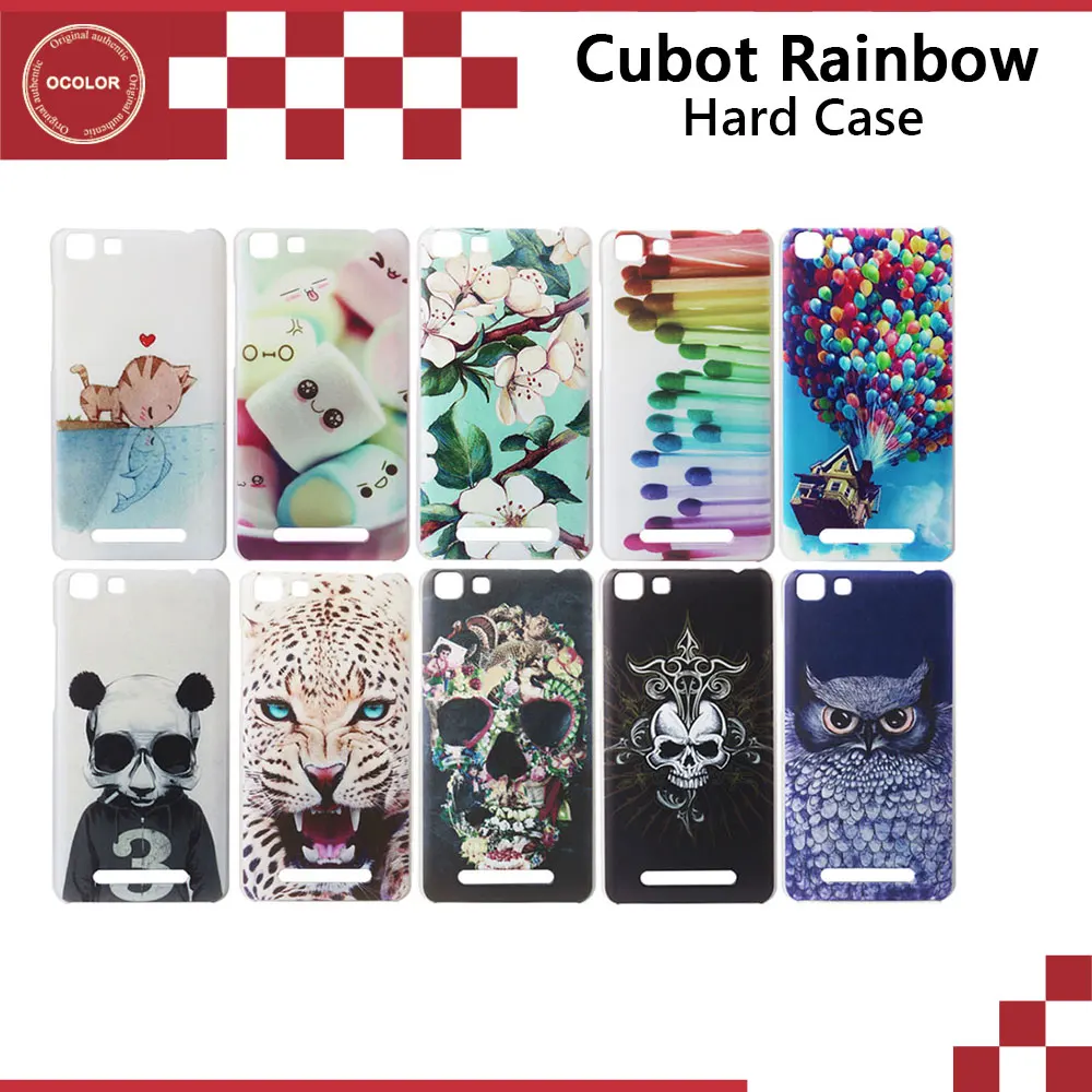 ocolor Colorful Cubot Rainbow Case Cover Print Plastic Hard Skin Case ...