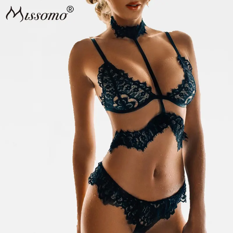 Buy Missomo Women Lace Bralette Sets Sexy Halter Bra