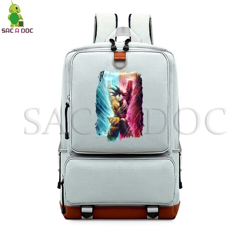 Dragon Ball Z Backpack Super Saiyan Goku Vegeta Printing Laptop ...