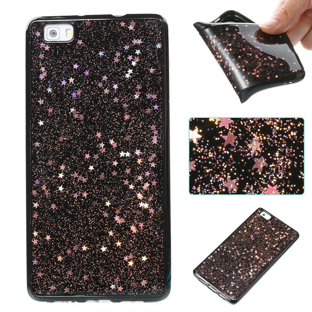 TPU black pentagonal case for Huawei P8LITE Cases P8LITE 2017 Case Full ...