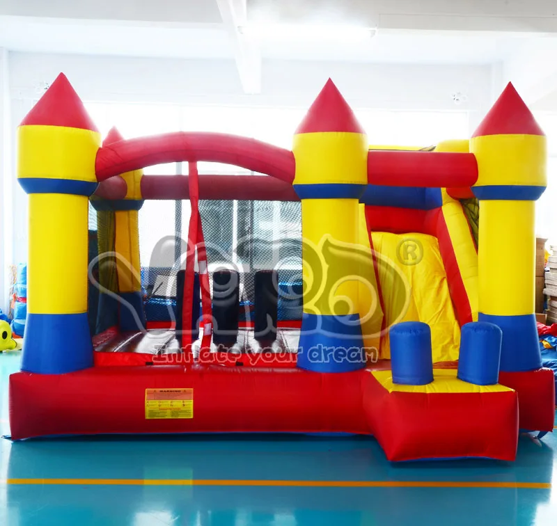 Residential bounce house jumping castle inflatable combo slide castle ...