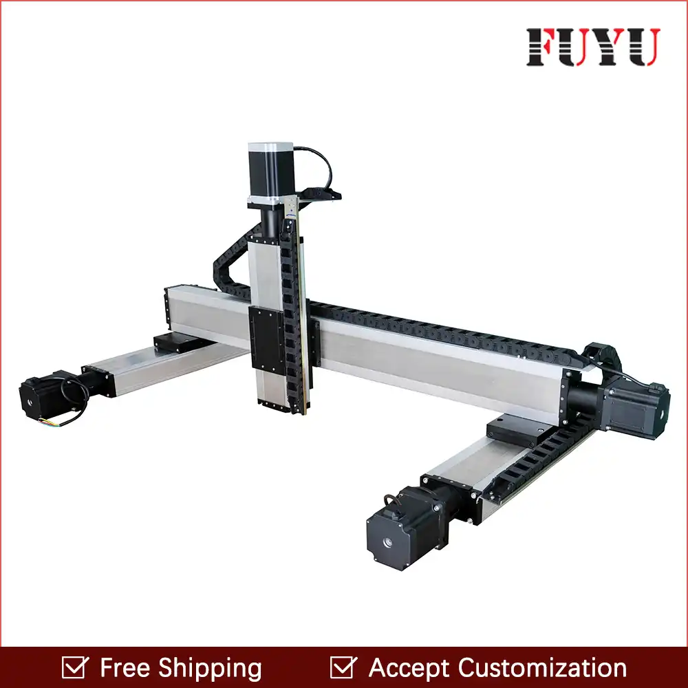 FUYU 1200mm stroke heavy load linear guide slide rail ball screw linear ...