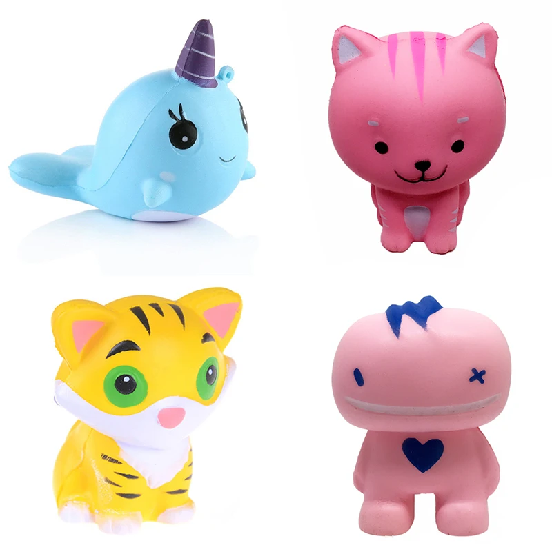 Cute Small Animals Squishy Decor Slime Toys Slow Rising Kid Squeeze ...