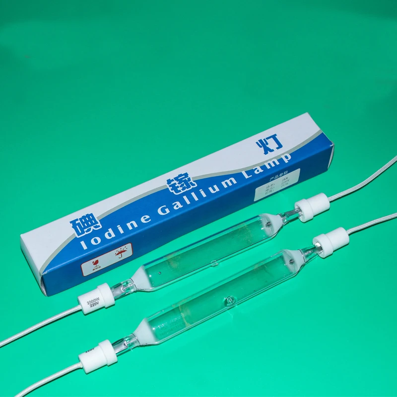 220V 2KW 230mm Iodine Gallium Lamp Exposure Light UV Curing Lamp Bulb ...
