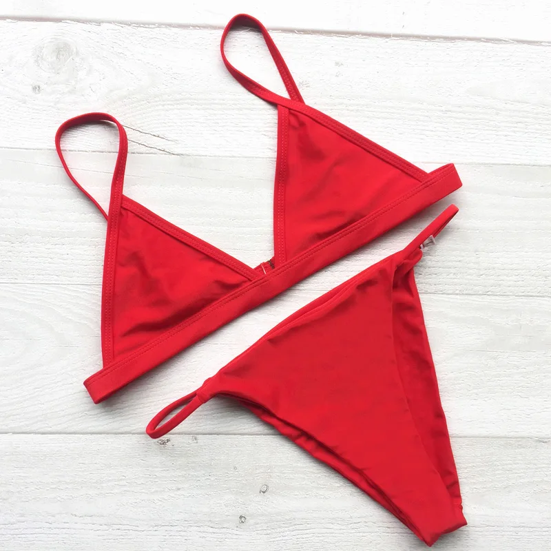 Women Sexy Micro Bikini Thong 2017 Brazilian Swimwear High Cut