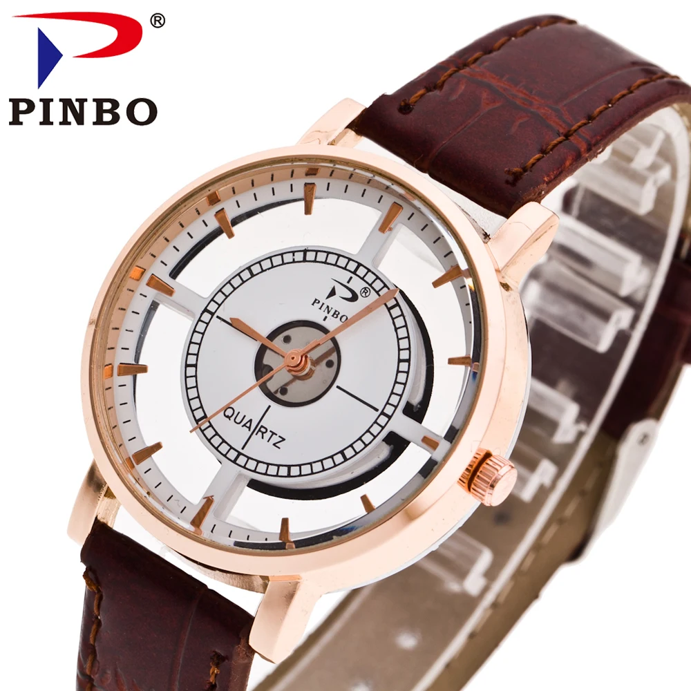PINBO Watch Women brand luxury Fashion Casual quartz Unique Stylish ...