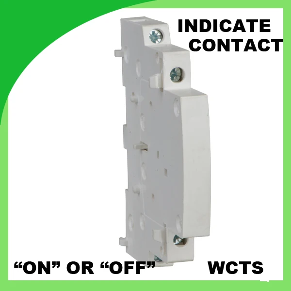 contactor electrical equipment WCTs Signal contacts to indicate the ...