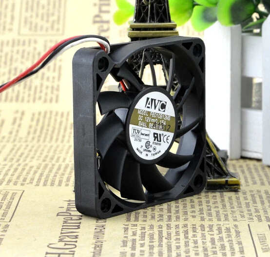 60*60*10 12V 0.15A 6CM dual ball 3 line CPU chassis fan F6010B12MS ...
