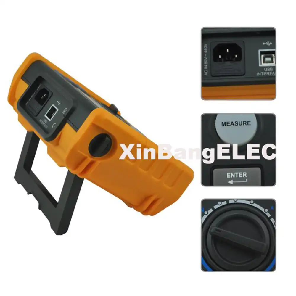 Circuit Breaker RCD Loop Tester Meter Trip out Time & Current V Freq ...