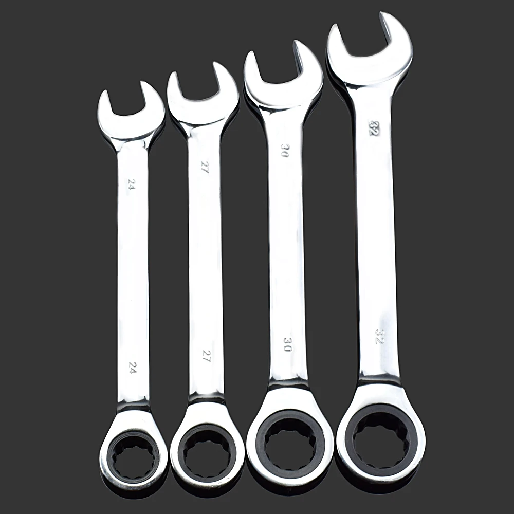 24mm 25mm 27mm 30mm 32mm Fixed Double Head Ratchet Wrench Keys ...