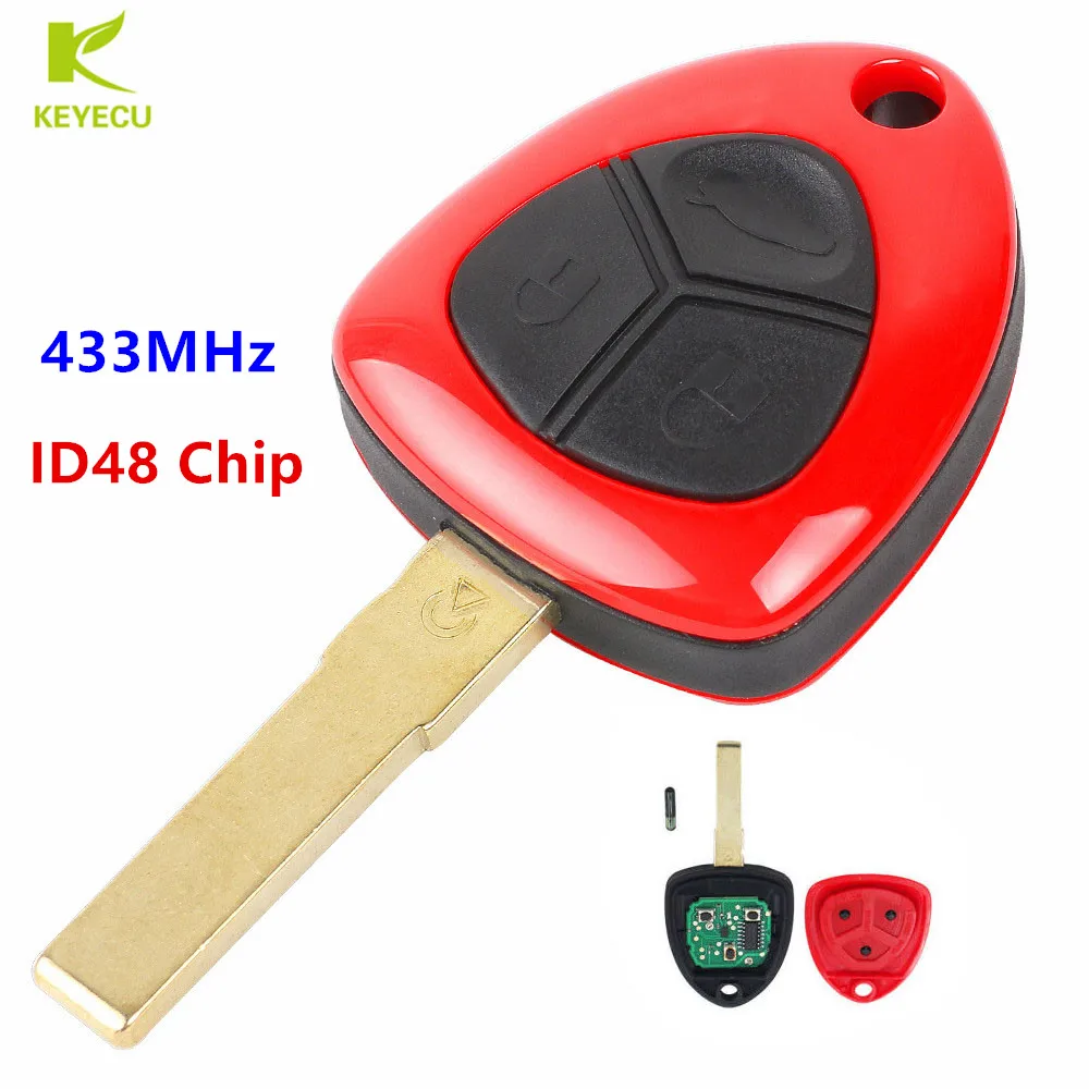 Keyecu Replacement Smart Remote Key Fob 3 Button 433mhz Id48 Chip For ...