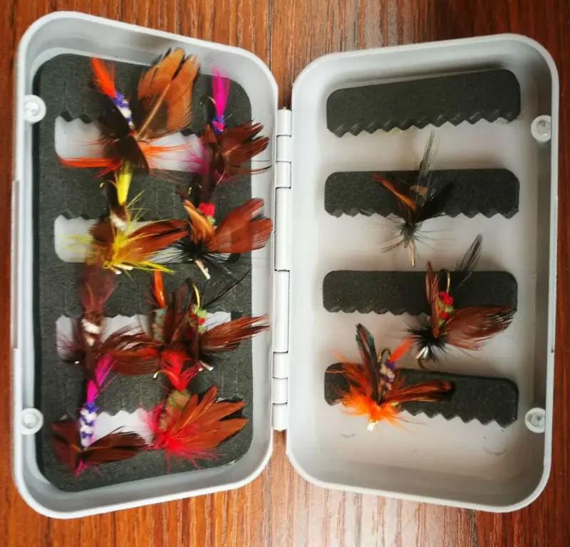 Lure box for fly lure+12pcs fly lures,free shipping-in Fishing Tackle ...