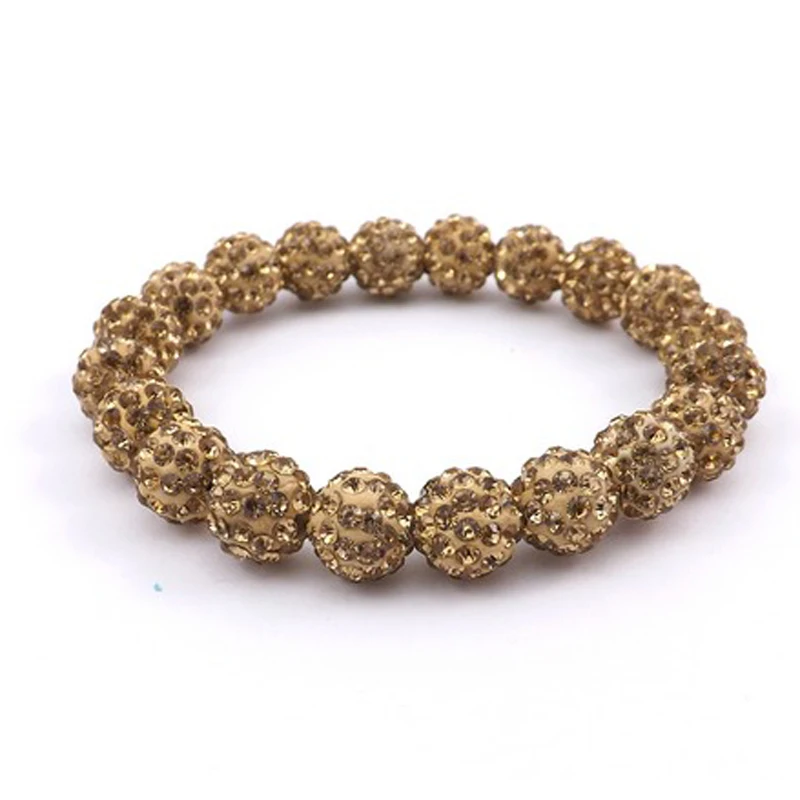 High Quality Guarantee 5pcs/Lot Fashion Light Gold Crystal Ball ...