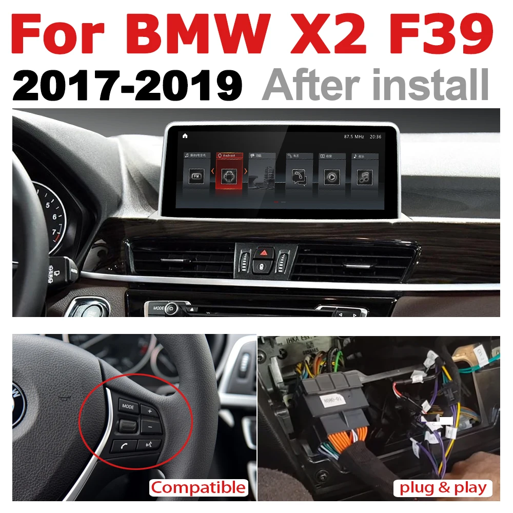 Central Multimídia Eonon Puro Android 10 | Nova BMW X1 F48 e F49 | X2 ...