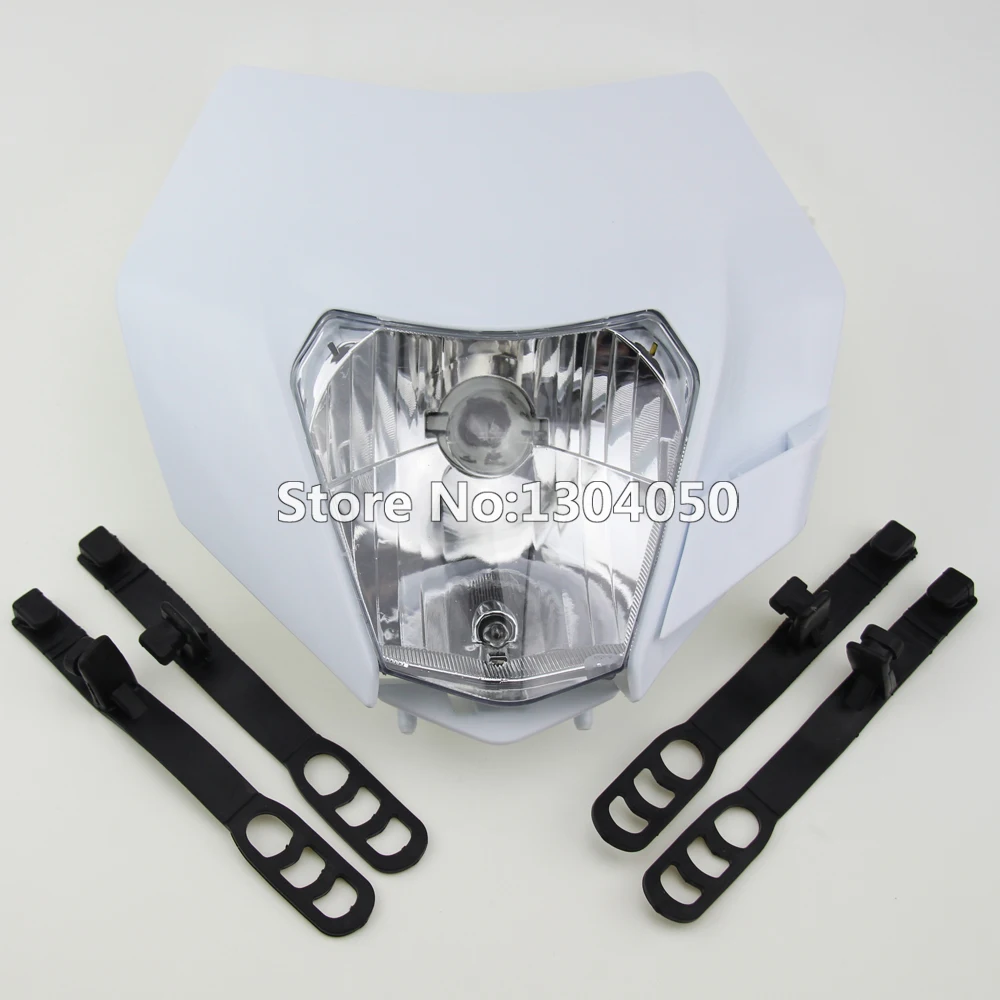 Motocicleta Dirt bicicleta Motocross Supermoto blanco Universal faro ...