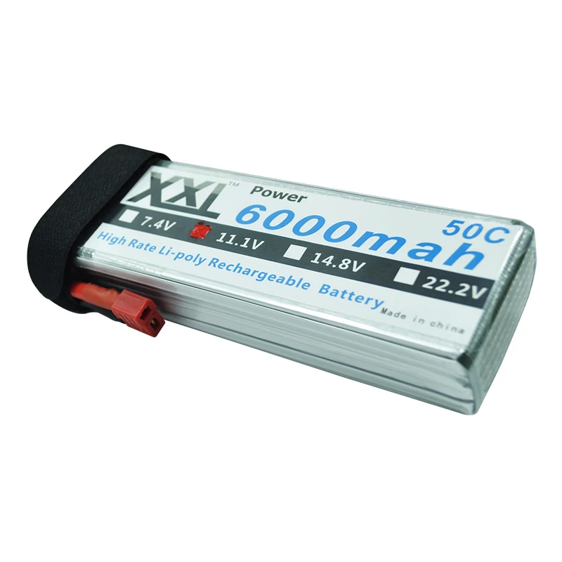 XXL 3s 6000mah 11.1V 50C Max 100CRC Lipo Battery for RC Helicopter RC ...