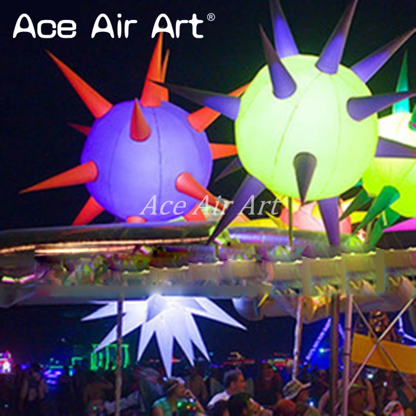 fabric-made-hanging-colorful-attractive-inflatable-nightclub-decoration ...