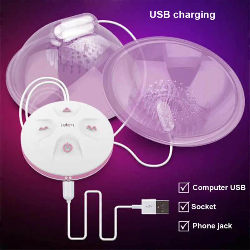 10 Speeds Nipple Sucker Vibrator Sex Toys For Woman Nipple Stimulator Breast Enlargement Pump