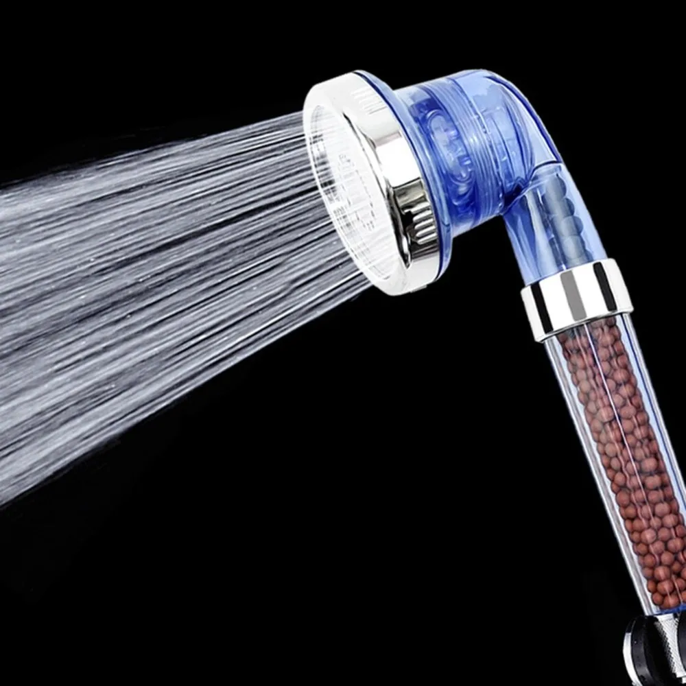 Bathroom High Turbo Pressure Shower Head Powerful Three Gears Water