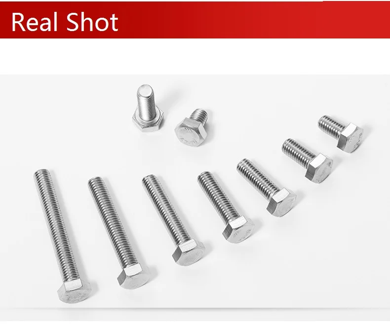 VIS,M16 X 200MM 1PC--Vis hexagonales externes prolongées en acier inoxydable 304, boulon à tête ...