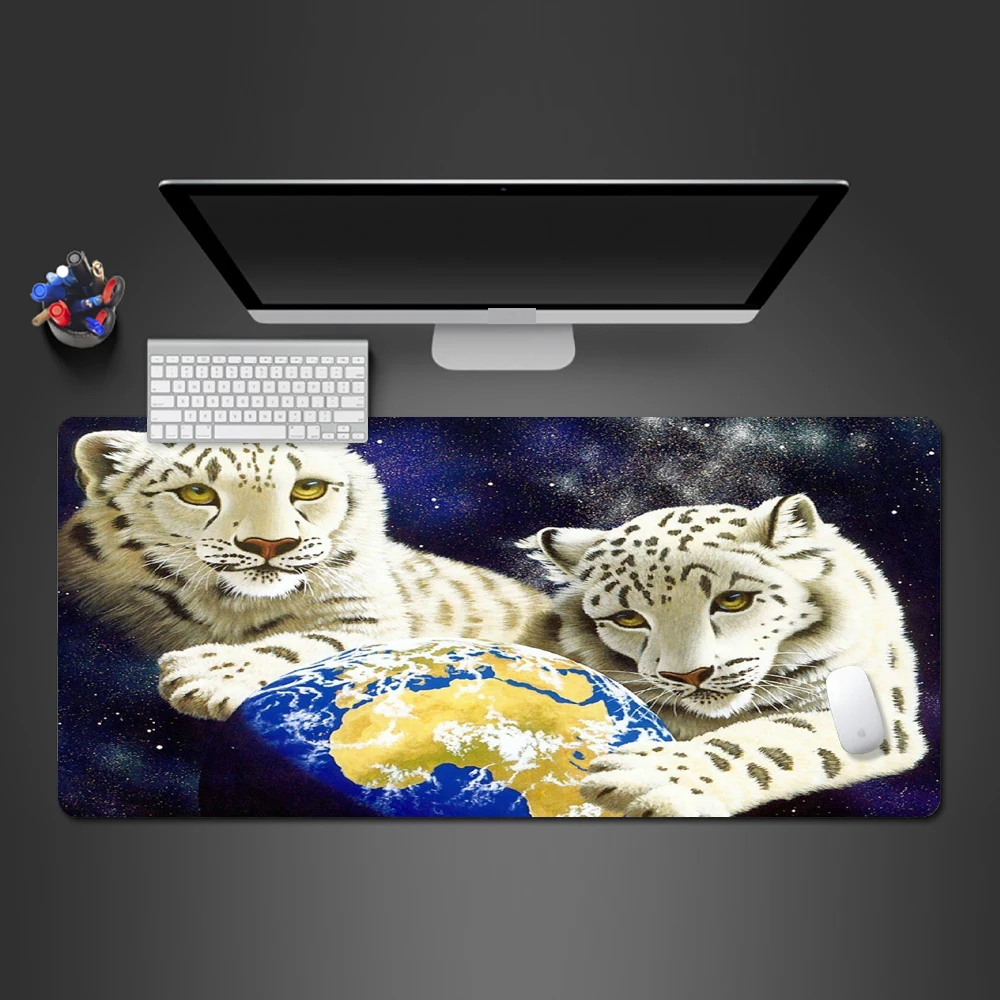 Best Verkopende Twee Witte Mooie Tijger Muismat Hoge Kwaliteit Muis Mat ...