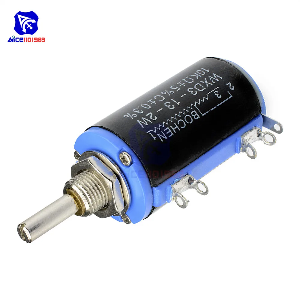 Black-Precision-WXD3-13-2W-Multi-Turn-Wirewound-Linear-Potentiometers ...