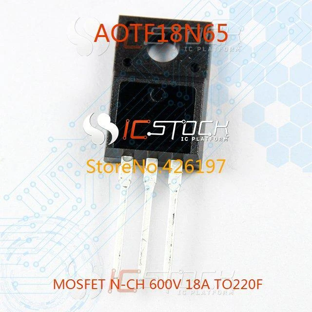 Miễn phí Vận Chuyển AOTF18N65 MOSFET N CH 600 V 18A TO220F 18N65 3 CÁI|n-ch mosfet| - AliExpress