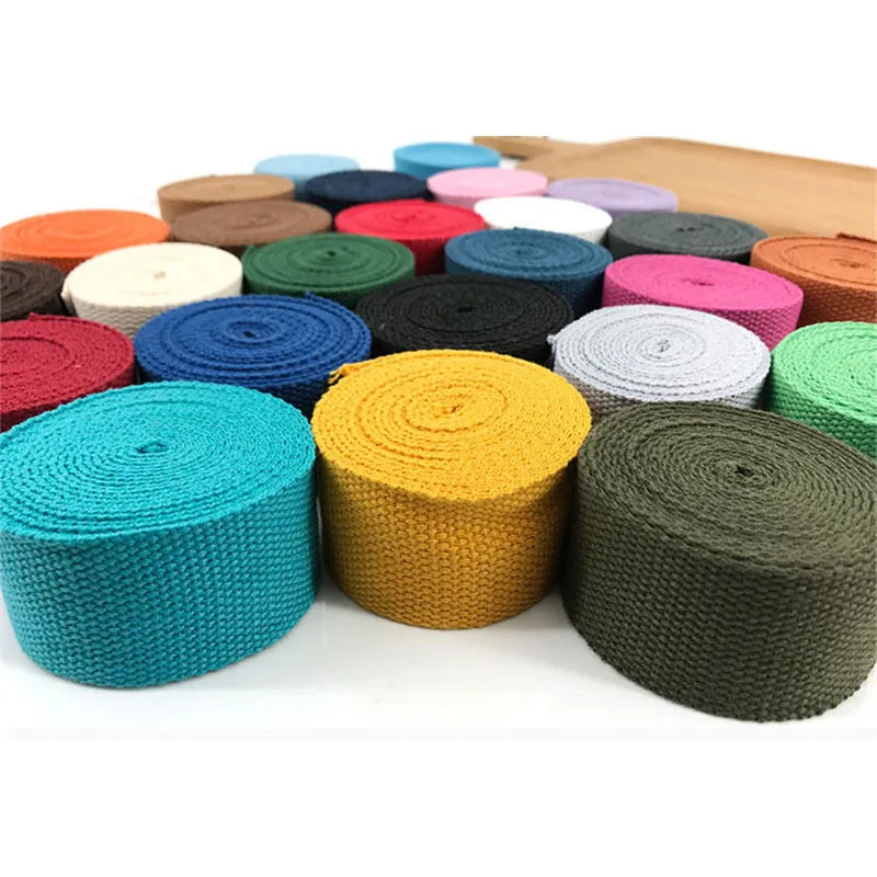 New 5 Meters 38mm polyester/cotton Canvas Webbing /Strap Tape For Bag ...