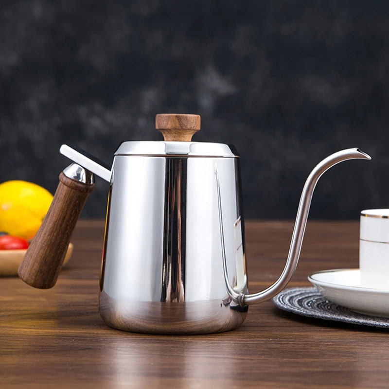 Gooseneck Coffee Pour Over Kettle, Long Narrow Spout Coffee & Tea Pot ...
