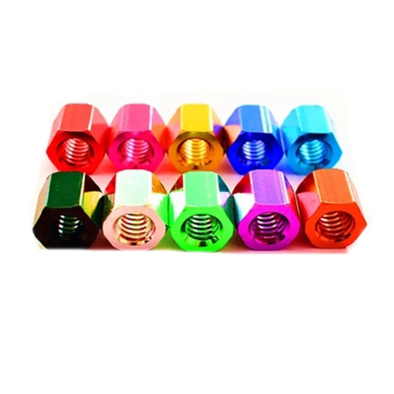 3Pcs M5 Aluminum alloy Lengthen Pad high Allen Hexagon Nuts Six parties ...