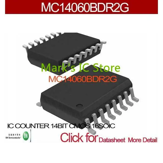MC14060BDR2G IC COUNTER 14BIT CMOS 16SOIC MC14060BDR Semiconductor 14060B MC14060B 14060BD ...