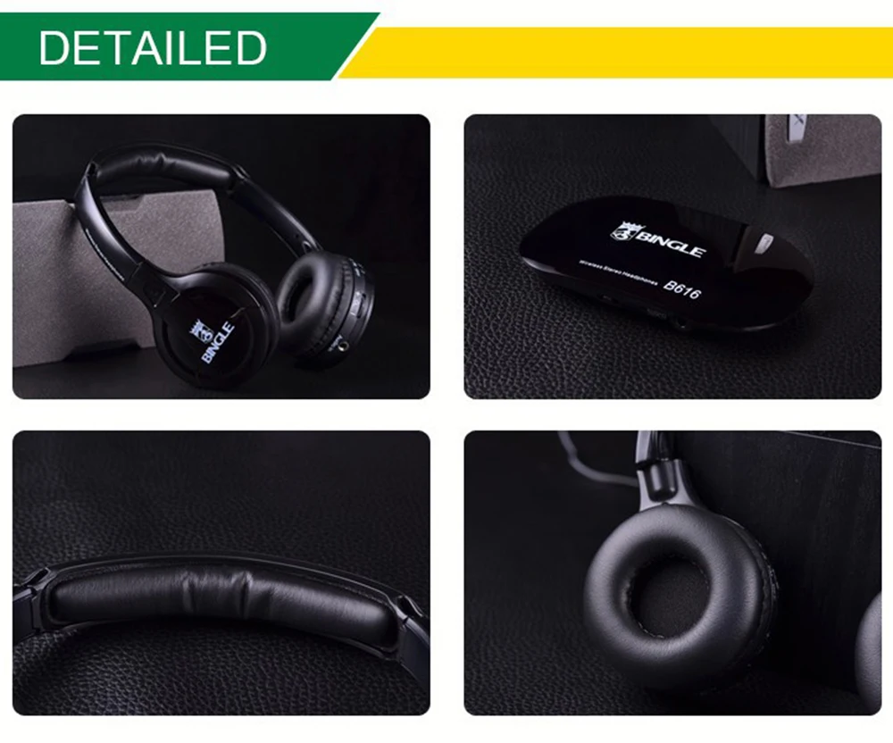 Generic Bingle B616 Noise Cancellation Fm Radio Silent Disco Tv De ...