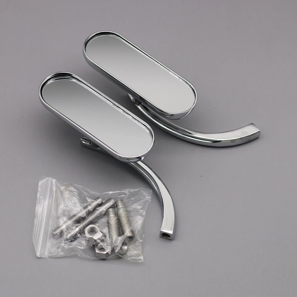 Motorcycle Rear View Side Mirrors For Harley Cruiser Chopper Bobber