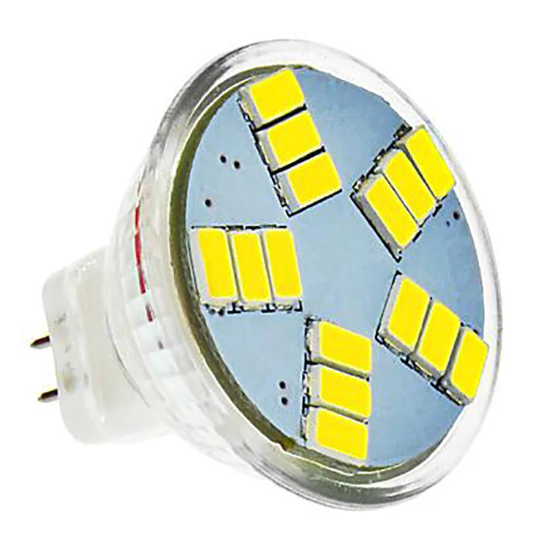 10pcs/lot 5W Mini Spotlight Bulb MR11/GU4 DC12V 5730SMD 15led Warm/Cold ...