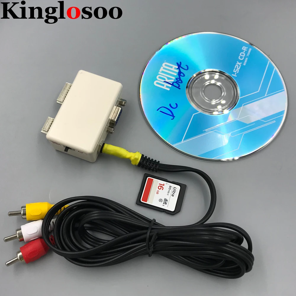 For Sega Dreamcast Dc Game Console Sd Card Adapter Converter Reader Vga ...