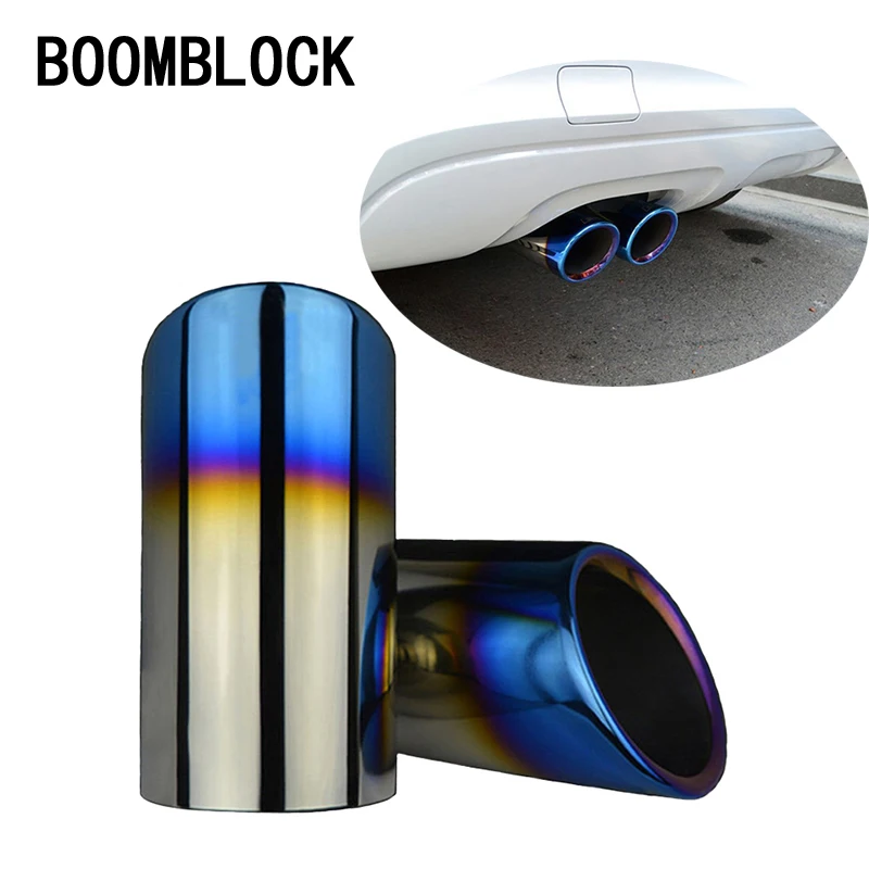 Auto-Car-Exhaust-Muffler-Tips-Covers-For-VW-Tiguan-MK2-Polo-Golf-6-7 ...